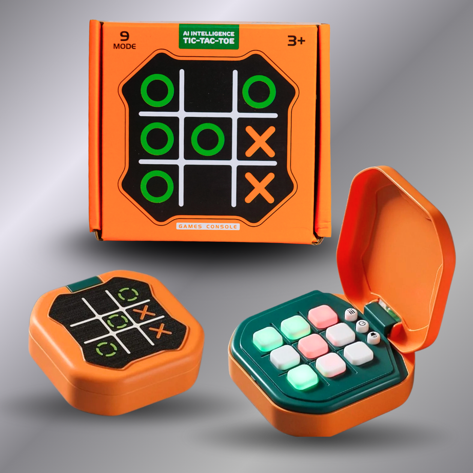 Digital Tic Tac Toe Game – 9 mode | Brain Boosting Travel Game Toy for ...