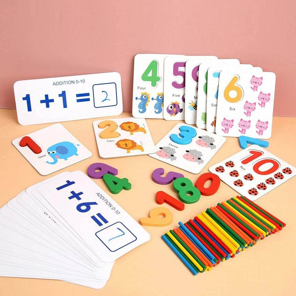 Mathematics Game Calculation Matching Puzzles to Sight Numbers Flash ...